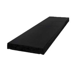 Vlakke Muurafdekplaat Beton Zwart Gecoat 15x100x5 | Buitenbart.nl